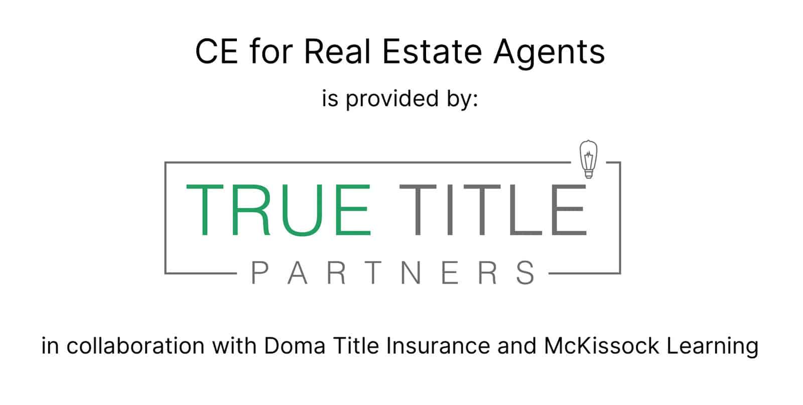 Doma True Title Partners | McKissock Learning